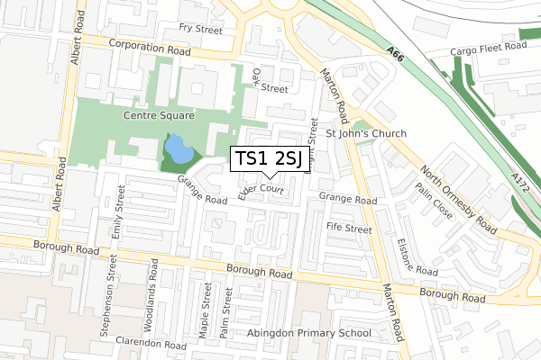 TS1 2SJ maps, stats, and open data