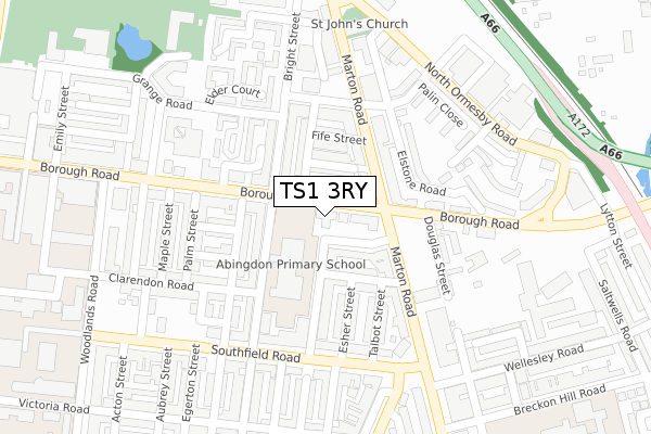 TS1 3RY maps, stats, and open data