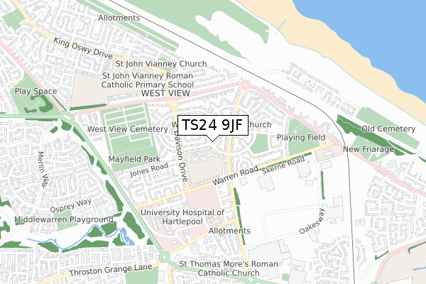 TS24 9JF maps, stats, and open data