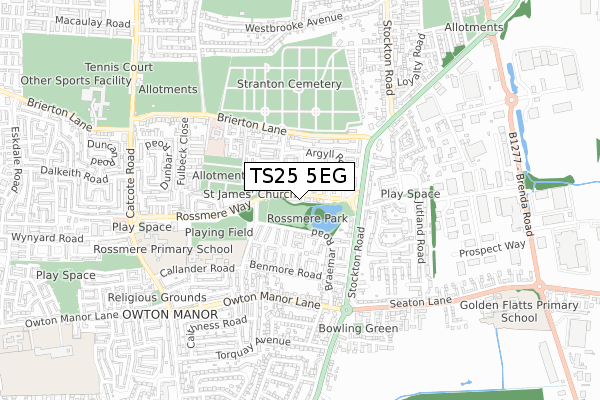 TS25 5EG maps, stats, and open data