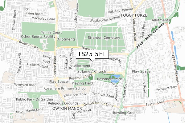 TS25 5EL maps, stats, and open data