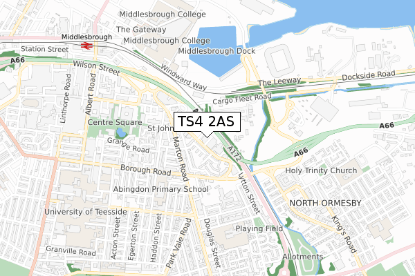 TS4 2AS maps, stats, and open data