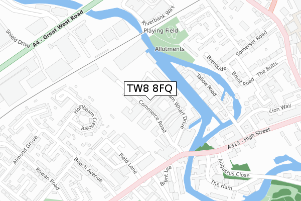 TW8 8FQ maps, stats, and open data