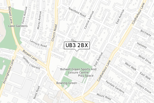 UB3 2BX maps, stats, and open data