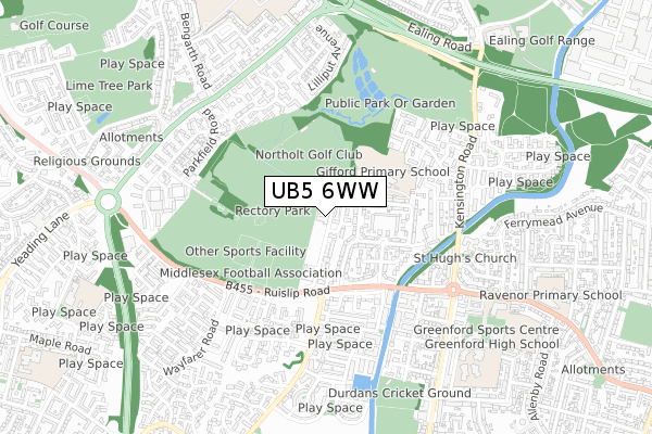 UB5 6WW maps, stats, and open data