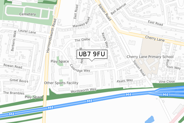 UB7 9FU maps, stats, and open data