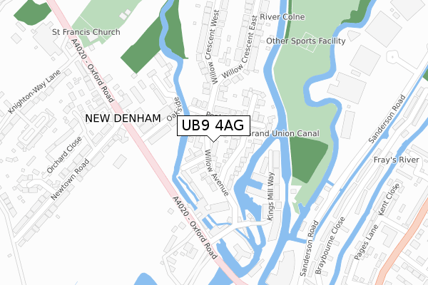 UB9 4AG maps, stats, and open data