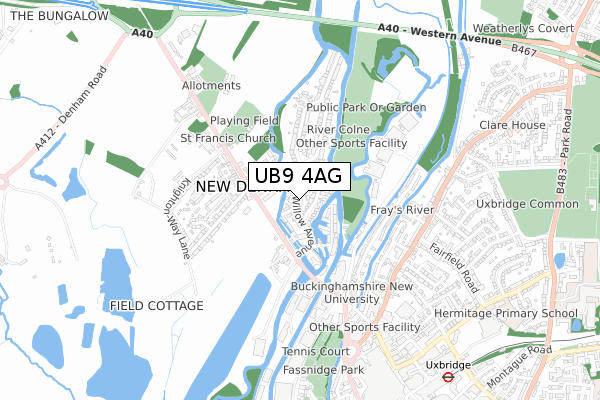 UB9 4AG maps, stats, and open data