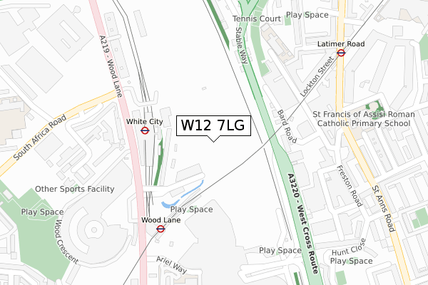 W12 7LG maps, stats, and open data