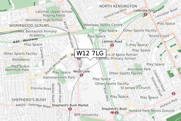 W12 7LG maps, stats, and open data