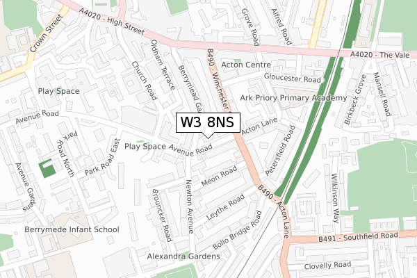 W3 8NS maps, stats, and open data