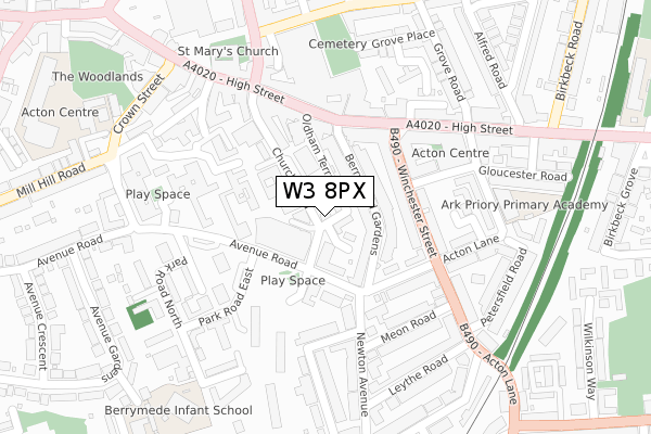 W3 8PX maps, stats, and open data