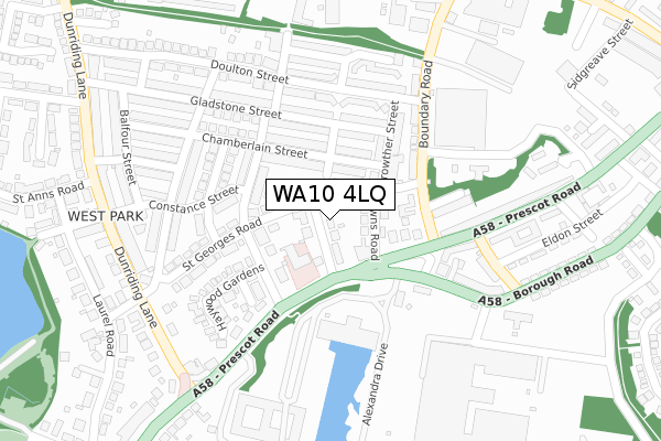 WA10 4LQ maps, stats, and open data