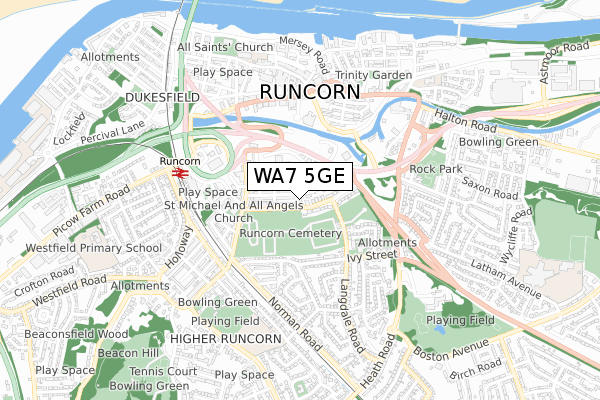 WA7 5GE maps, stats, and open data