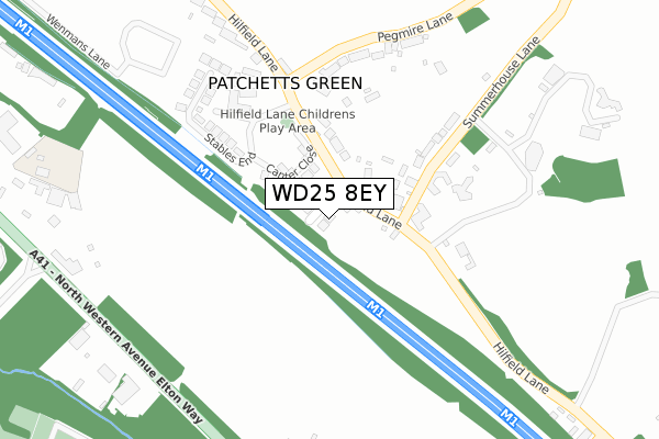 WD25 8EY maps, stats, and open data