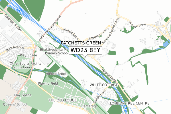 WD25 8EY maps, stats, and open data