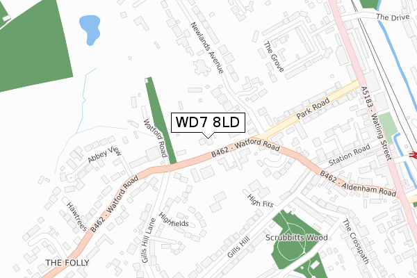 WD7 8LD maps, stats, and open data