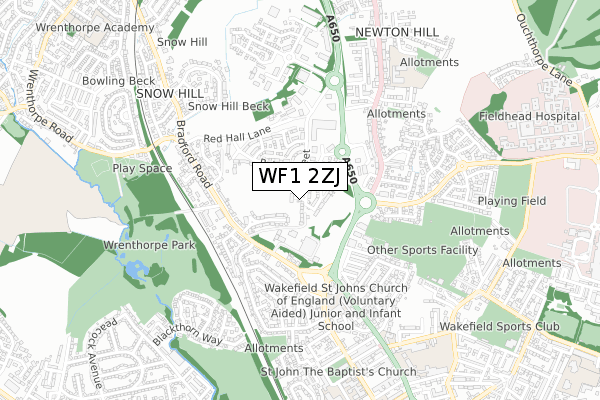 WF1 2ZJ maps, stats, and open data