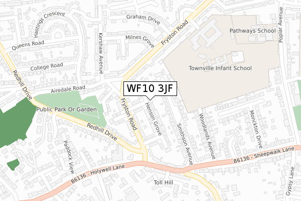 WF10 3JF maps, stats, and open data