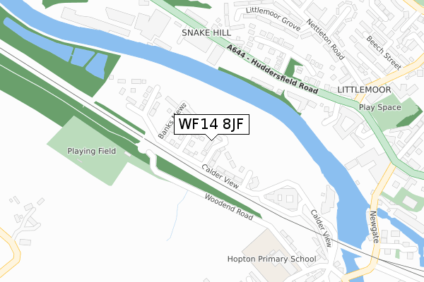 WF14 8JF maps, stats, and open data