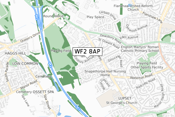 WF2 8AP maps, stats, and open data