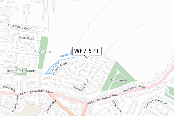 WF7 5PT maps, stats, and open data