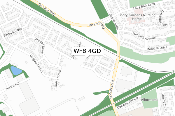 WF8 4GD maps, stats, and open data