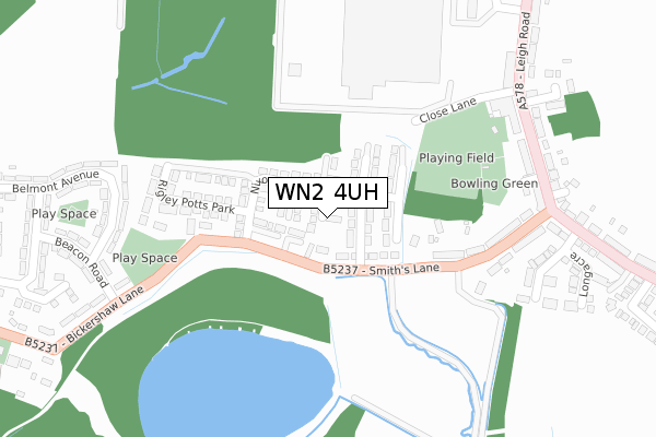 WN2 4UH maps, stats, and open data