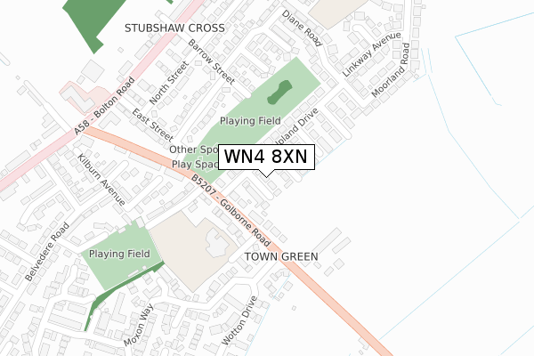 WN4 8XN maps, stats, and open data