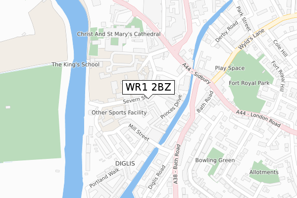 WR1 2BZ maps, stats, and open data