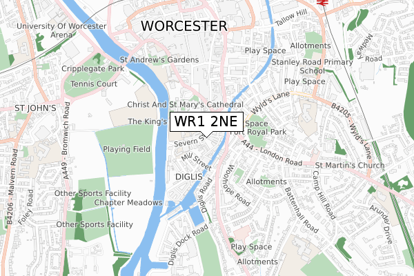 WR1 2NE maps, stats, and open data