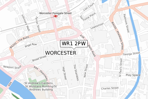 WR1 2PW maps, stats, and open data