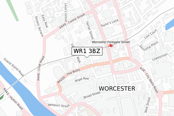 WR1 3BZ maps, stats, and open data