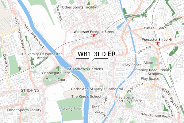 WR1 3LD maps, stats, and open data