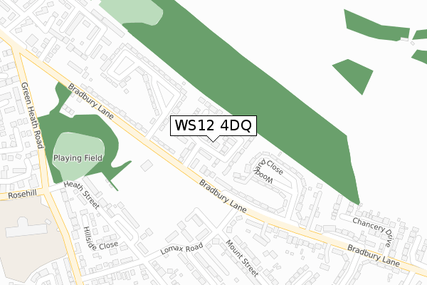 WS12 4DQ maps, stats, and open data