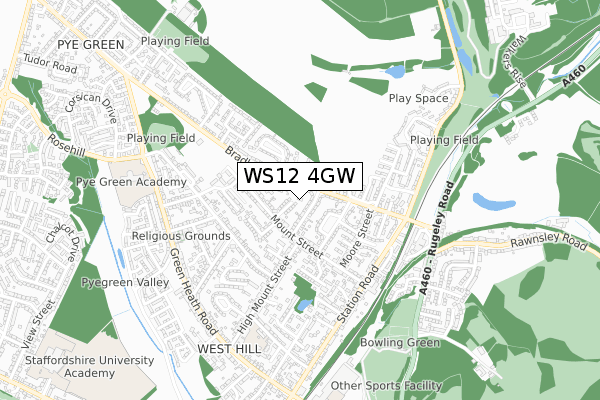 WS12 4GW maps, stats, and open data
