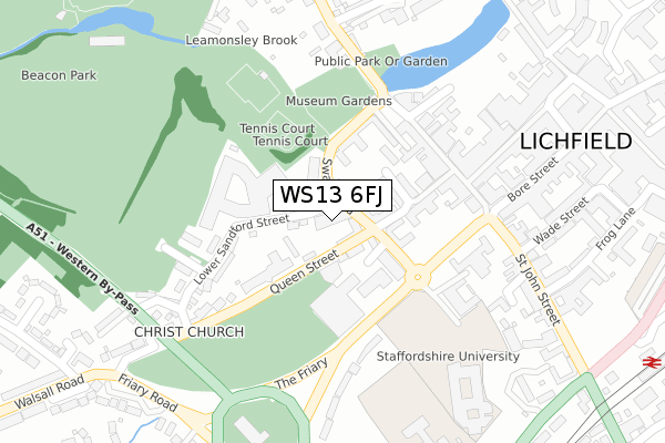 WS13 6FJ maps, stats, and open data