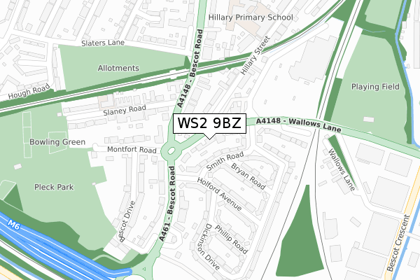 WS2 9BZ maps, stats, and open data