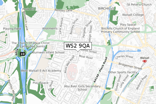 WS2 9QA maps, stats, and open data