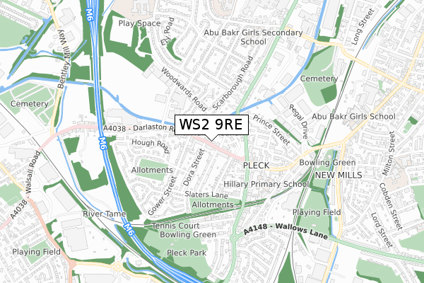 WS2 9RE maps, stats, and open data