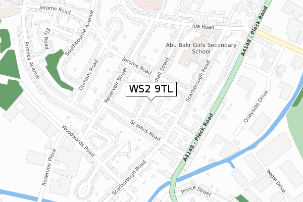 WS2 9TL maps, stats, and open data