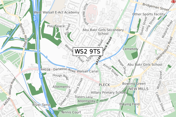 WS2 9TS maps, stats, and open data