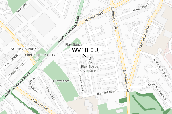 WV10 0UJ maps, stats, and open data