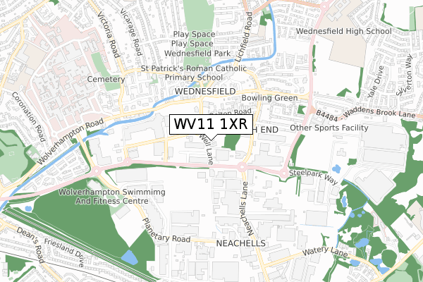 WV11 1XR maps, stats, and open data