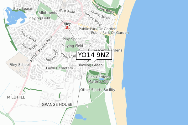 YO14 9NZ maps, stats, and open data