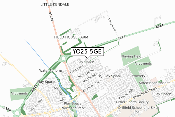 YO25 5GE maps, stats, and open data