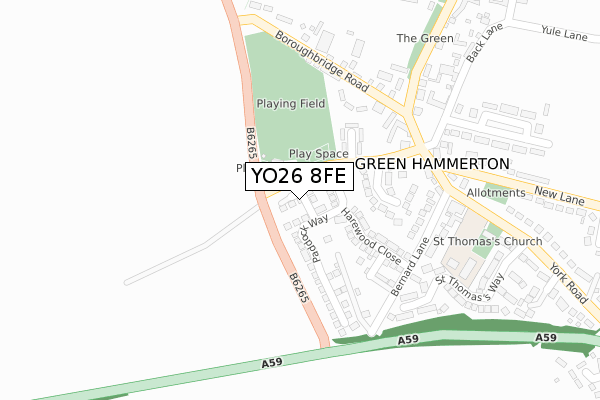 YO26 8FE maps, stats, and open data