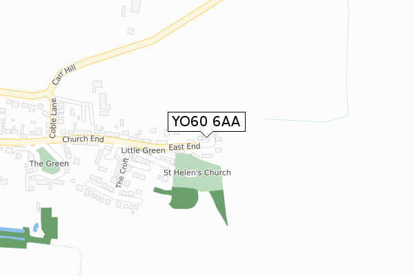 YO60 6AA maps, stats, and open data