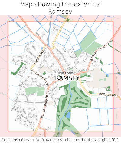 Where is Ramsey? Ramsey on a map