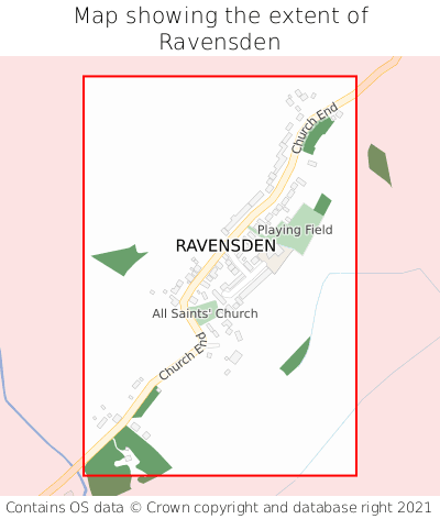 Where is Ravensden? Ravensden on a map